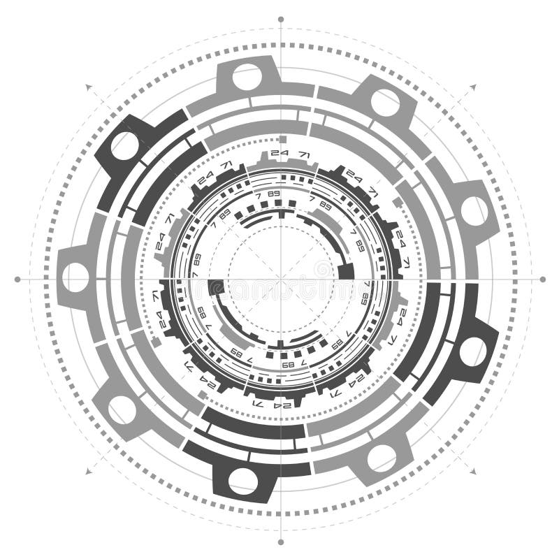 Fantastic Circle .Drawing Details . Circuit-board-background-technology ...