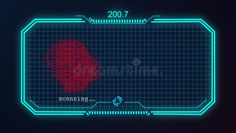 HUD is a Futuristic GUI Screen with a Head Scan Login To Access 3D ...