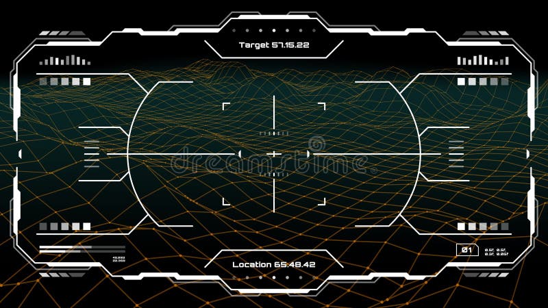 Hud Futuristic Screen Interface with Target Aim Stock Vector ... Hud Futuristic Screen Interface with Target Aim Stock Vector ...