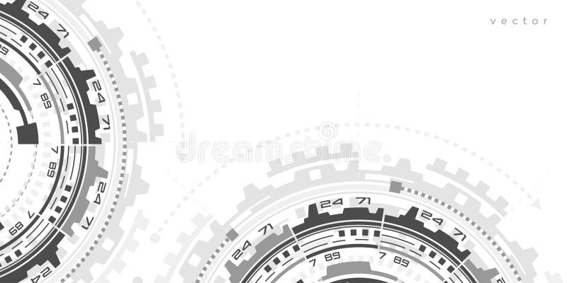 Hud Futuristic .Technical Drawing.Electronic Interface of the Future ...