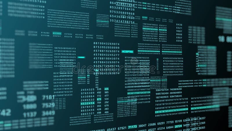HUD Futuristic Technology Digital Big Data Number Code Screen ... HUD Futuristic Technology Digital Big Data Number Code Screen ...