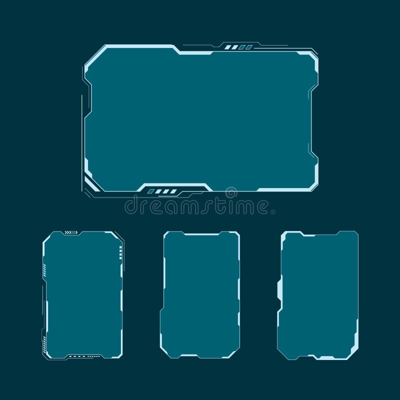 HUD Futuristic User Interface Screen Elements Set. Abstract Control ... HUD Futuristic User Interface Screen Elements Set. Abstract Control ...