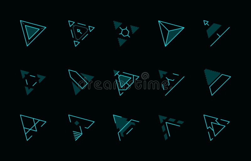 Futuristic HUD cursor stock illustration. Illustration of communication ...