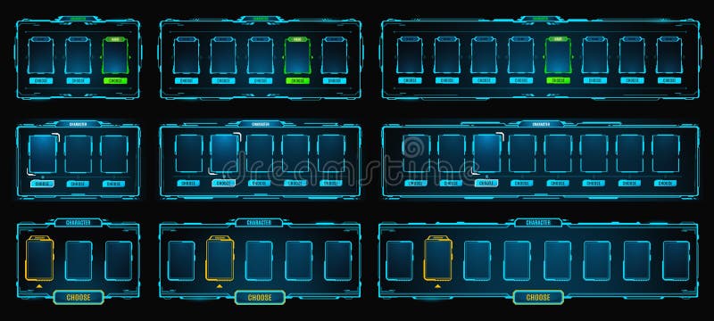 Game Frame Set, Avatar UI Fantasy RPG Gold Border, Medieval Ancient ...