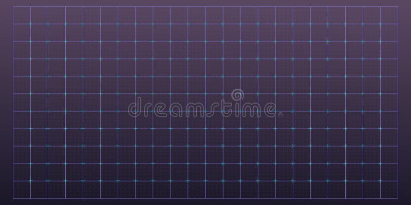 Hud Grid Game Panel. Graph with Dots, Lines Stock Vector - Illustration ...