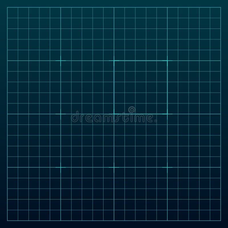 Hud Grid Game Panel. Graph with Dots, Lines Stock Vector - Illustration ...