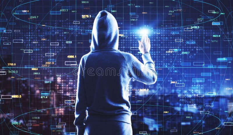 Hud, Hacking and Finance Concept Stock Photo - Image of digital, blurry ...