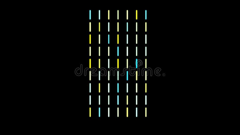 UI HUD Information Blocks, Construction of Letters and Numbers ...