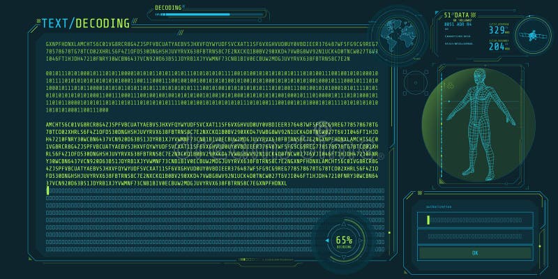 Decoding Screen Stock Illustrations – 640 Decoding Screen Stock ...