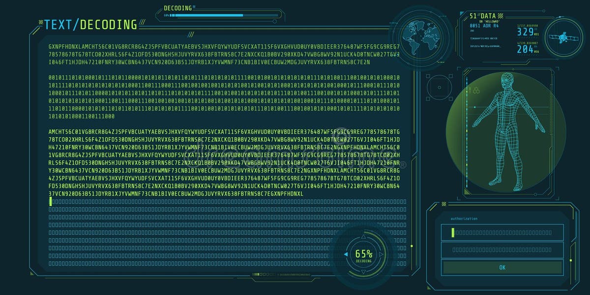 Decoding Screen Stock Illustrations – 640 Decoding Screen Stock ...