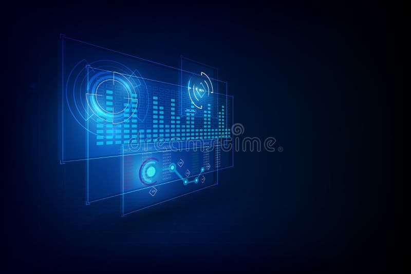 Hud Interface Ui Template Cyber Innovative Concept. Holographic 3d UI ... Hud Interface Ui Template Cyber Innovative Concept. Holographic 3d UI ...