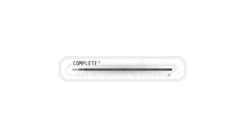 Hud Loading Element Frame With Decoding Progress Indicator Stock 1099