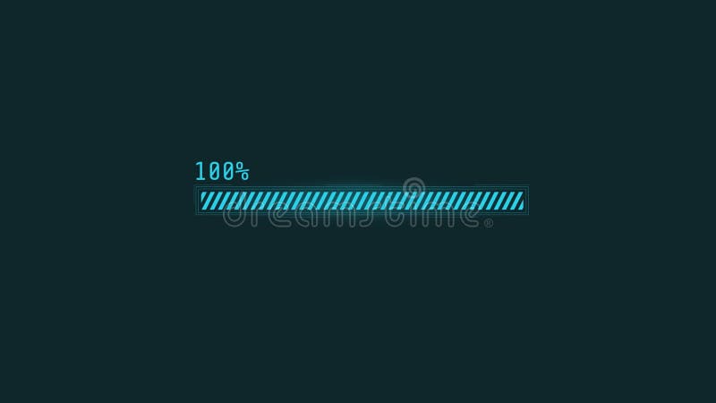 HUD Loading Element - Circular Progress Bar with Percentage. Stock ...