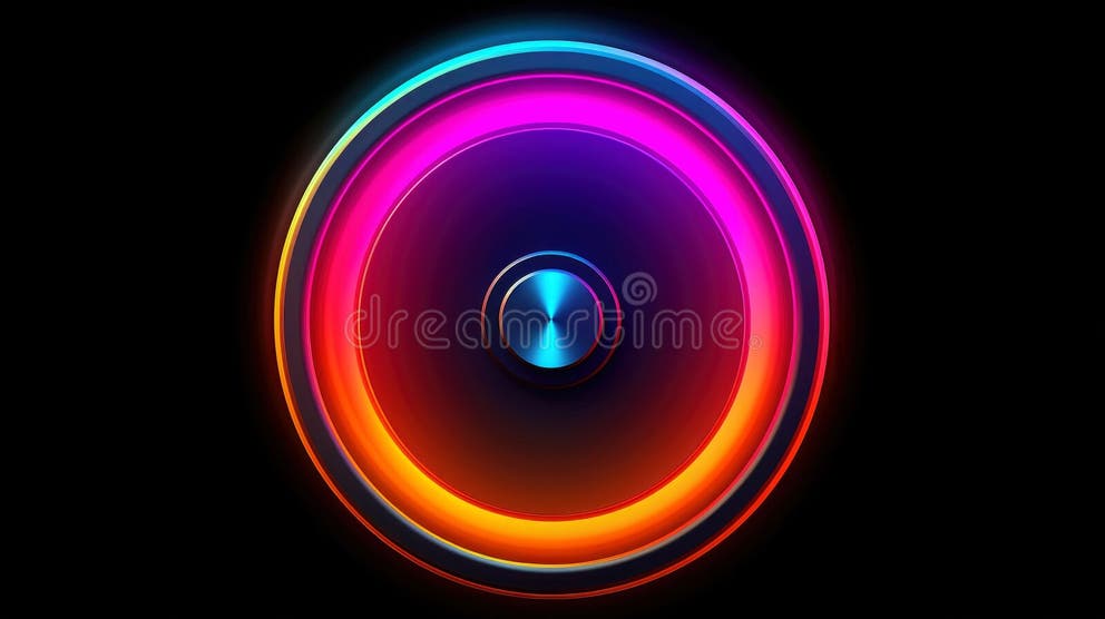 HUD Round Frames and Borders, Aim Control and Digital Interface, Button ...