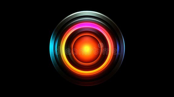 HUD Round Frames and Borders, Aim Control and Digital Interface, Button ...