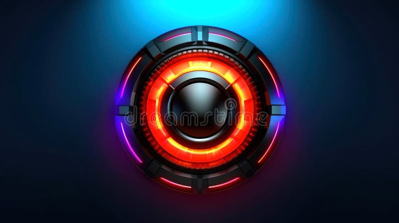 HUD Round Frames and Borders, Aim Control and Digital Interface, Button Technology and Future ...