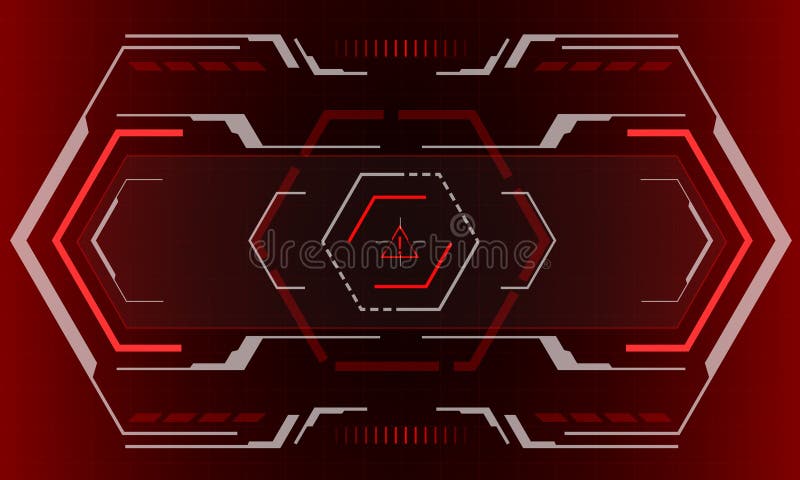 HUD Sci-fi Hexagon Interface Screen View Hexagon Geometric Design ...