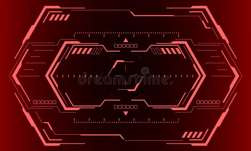 HUD Sci-fi Hexagon Interface Screen View Hexagon Geometric Design ...