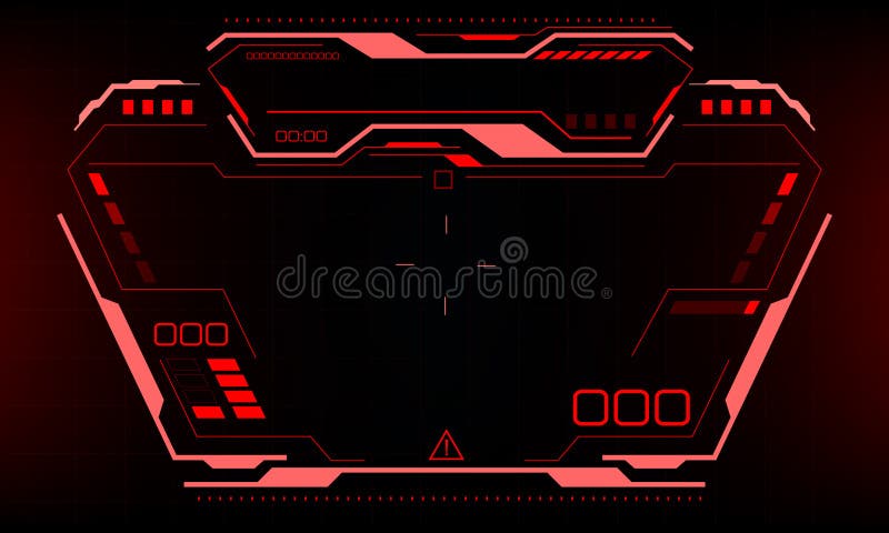 Red Sci Fi Hud Interface Dashboard Stock Illustrations – 320 Red Sci Fi ...