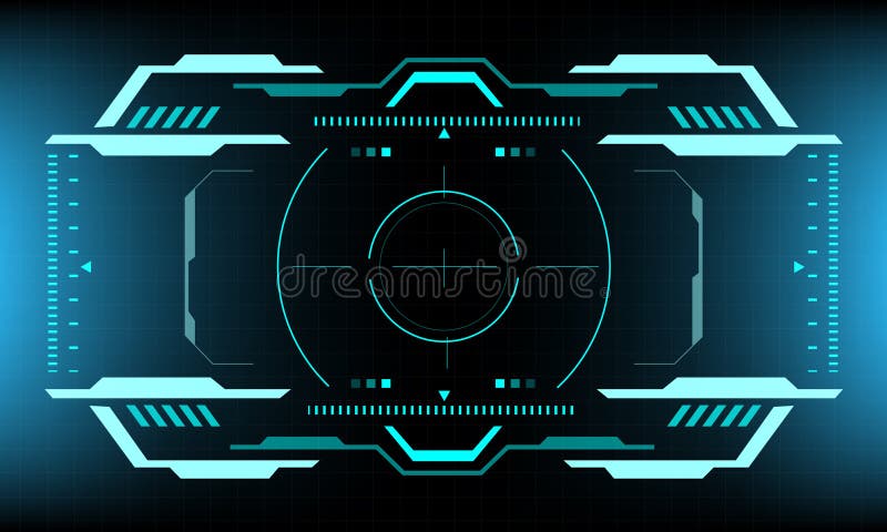 HUD Sci-fi Interface Screen View Blue Design Virtual Reality Futuristic ...