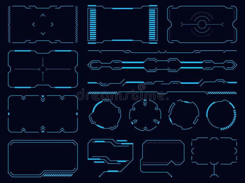 Computer Hud Frames Stock Illustrations – 369 Computer Hud Frames Stock ...