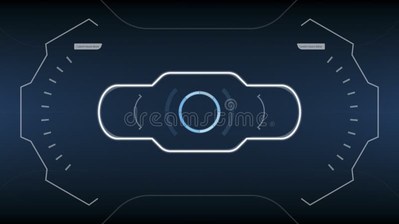 HUD Screen Display, Futuristic Technology, Tactical View Sci-Fi Stock ...