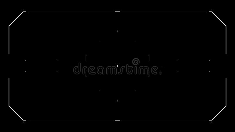 HUD Target Animation Reveal. Cyberpunk Aiming Stock Illustration ...