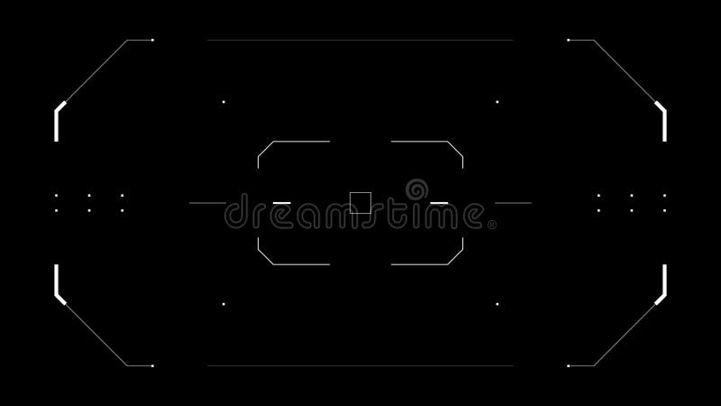 HUD Target, Cyberpunk Aiming, Drone UI. Futuristic Target Stock ...