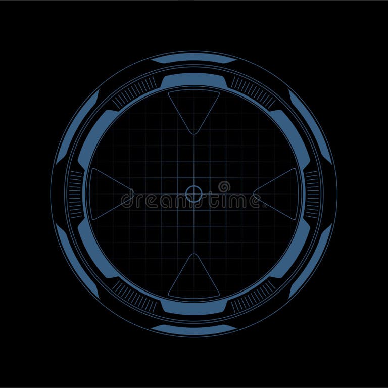 HUD target stock vector. Illustration of shape, graphic - 95632974