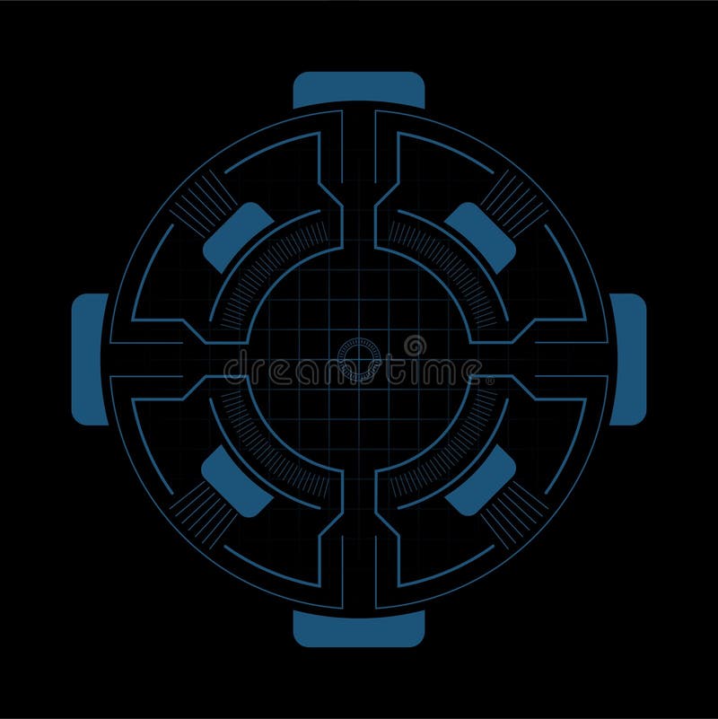 Sci fi target stock vector. Illustration of background - 56546244