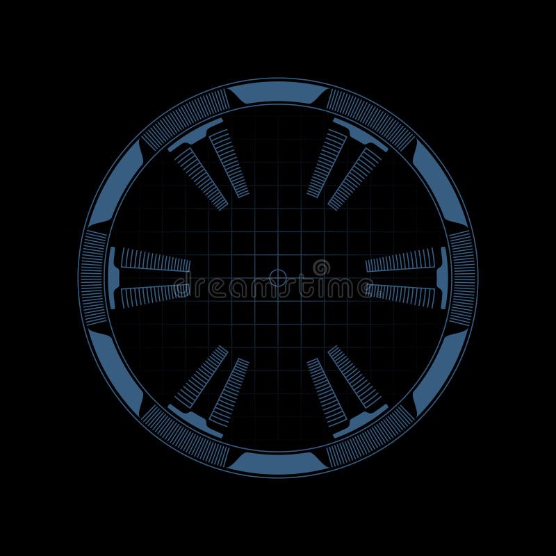 Sci fi target stock vector. Illustration of background - 56546244