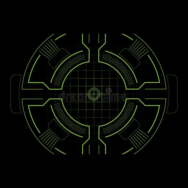 Sci fi target stock vector. Illustration of background - 56546244