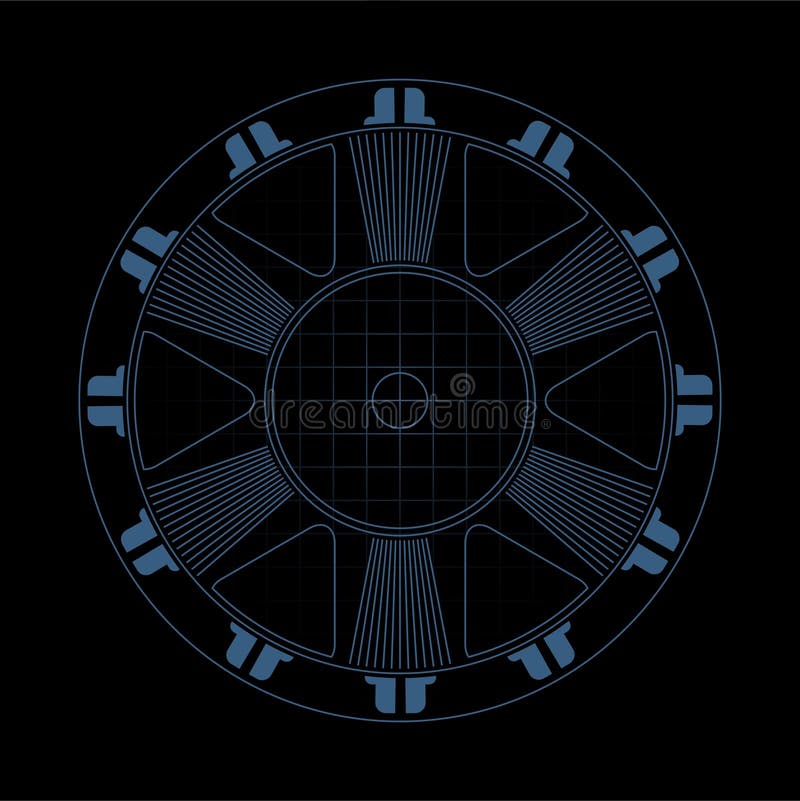 Sci fi target stock vector. Illustration of science, stripe - 70672210