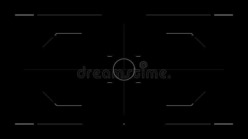 HUD Target Loading, Aiming, Drone Interface Stock Vector - Illustration ...