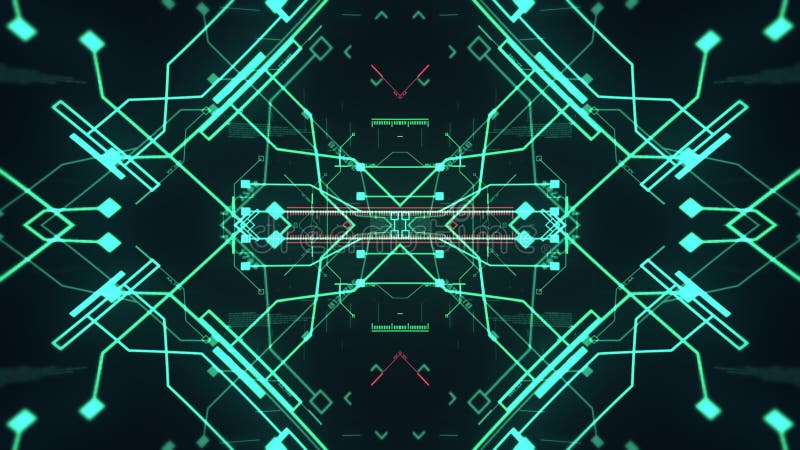 Hi-Tech Technology Digital Science Background Loop. Stock Video - Video ...