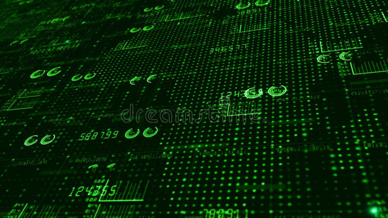 HUD and Text Elements Infographic Digital Data Abstract Background for ...