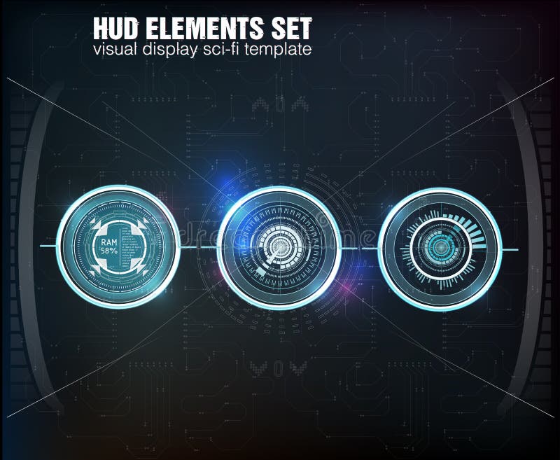 HUD UI. Abstract Virtual Graphic Touch User Interface. Infographic ...