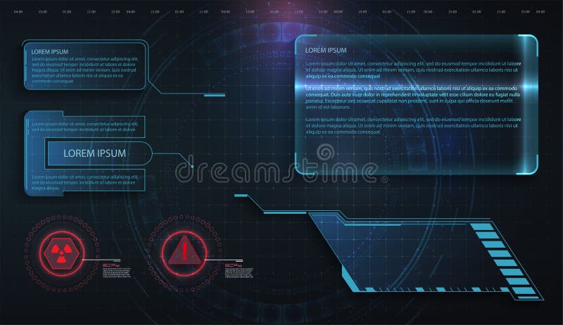 HUD, UI, GUI Futuristic Frame User Interface Screen Elements Set. Set ...
