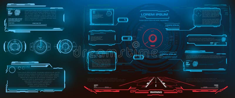 Holographic Tech Elements Stock Illustrations – 11,140 Holographic Tech ...