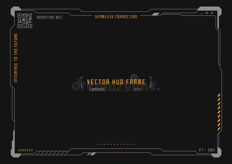 HUD Vector Frame stock vector. Illustration of user - 292103627