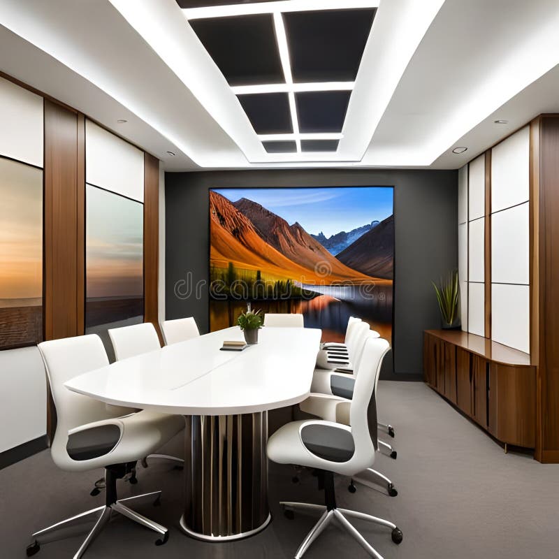 A Huddle Room Designed for Impromptu Brainstorming Stock Image - Image ...