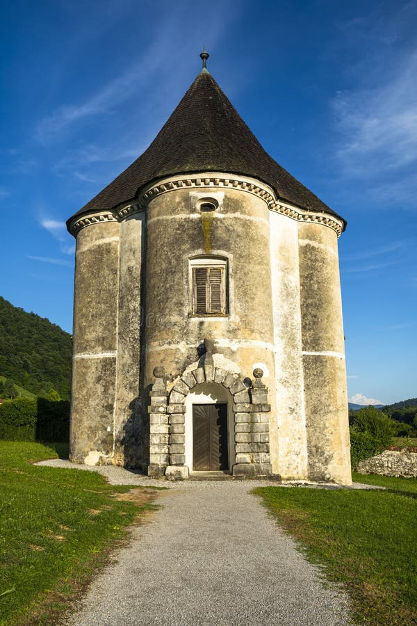 Hudicev Turn or Devils Tower Medieval Watchtower in Soteska, Slovenia ...
