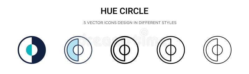 Hue Circle Icon in Filled, Thin Line, Outline and Stroke Style. Vector ... Hue Circle Icon in Filled, Thin Line, Outline and Stroke Style. Vector ...