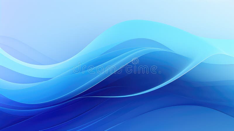 Hues Blue Wave Gradient Background Stock Illustration - Illustration of ...