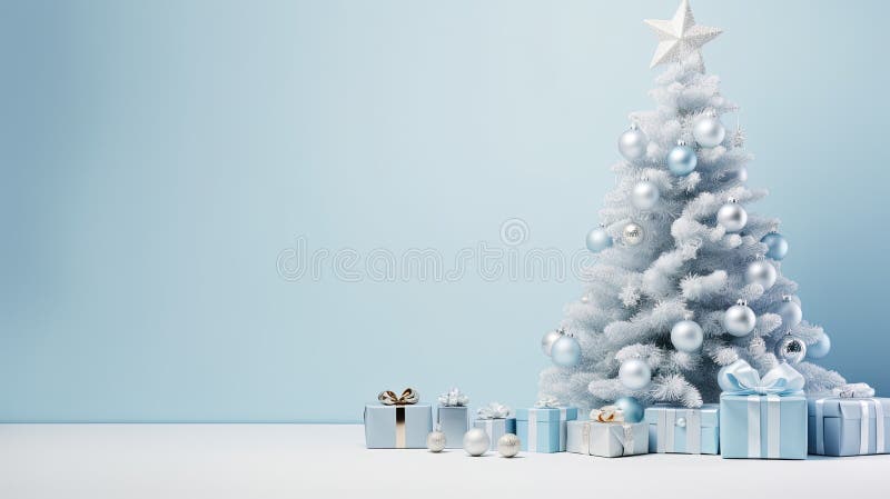 Hues Light Blue Christmas Background Stock Illustration - Illustration ...