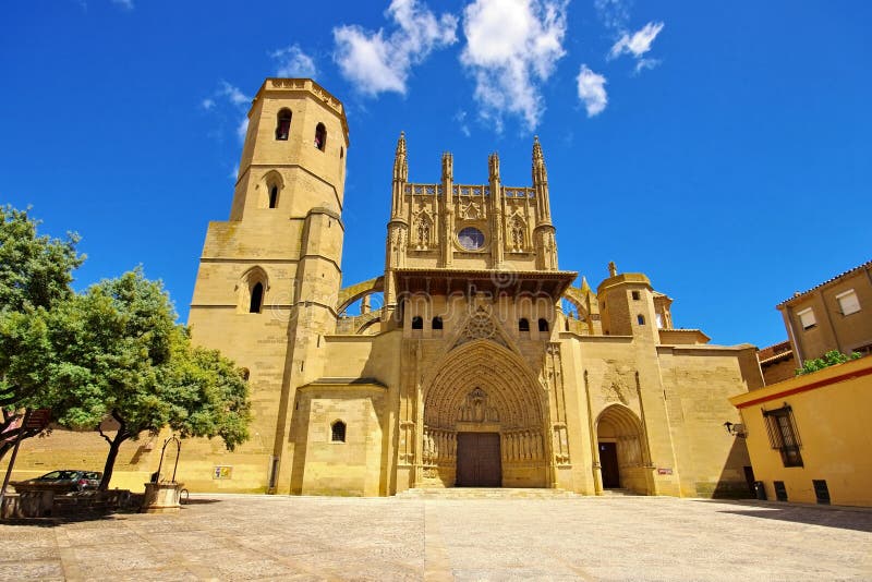 Huesca cathedral in Spain stock photo. Image of spanish - 135011816