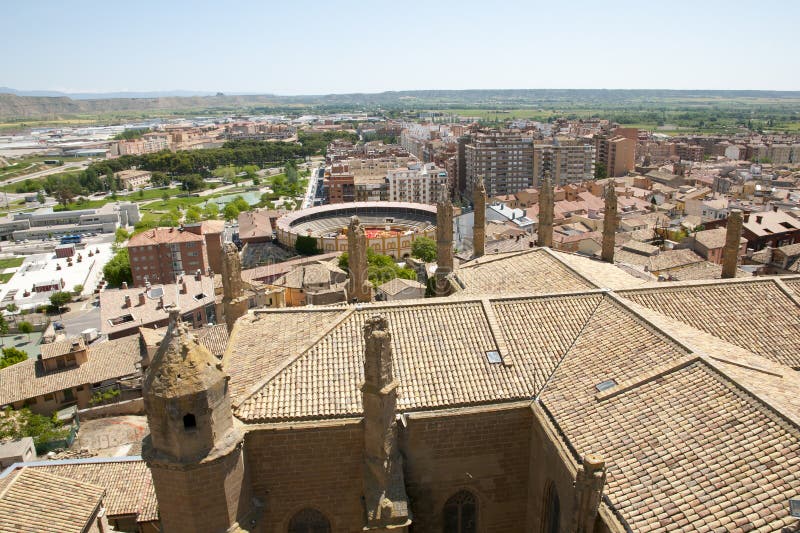 Huesca City - Spain stock photo. Image of town, gothic - 91875674