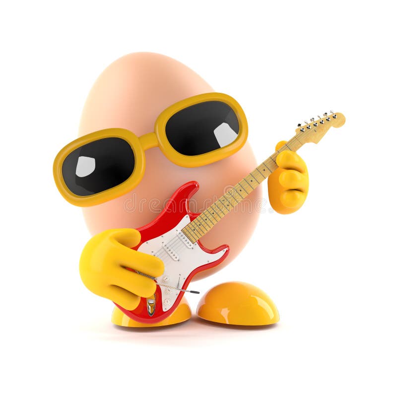 Huevo de la roca 3d stock de ilustración. Ilustración de historieta ...