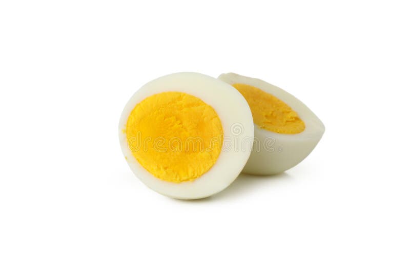 Huevo Duro Aislado En El Fondo Blanco Foto de archivo - Imagen de corte ...