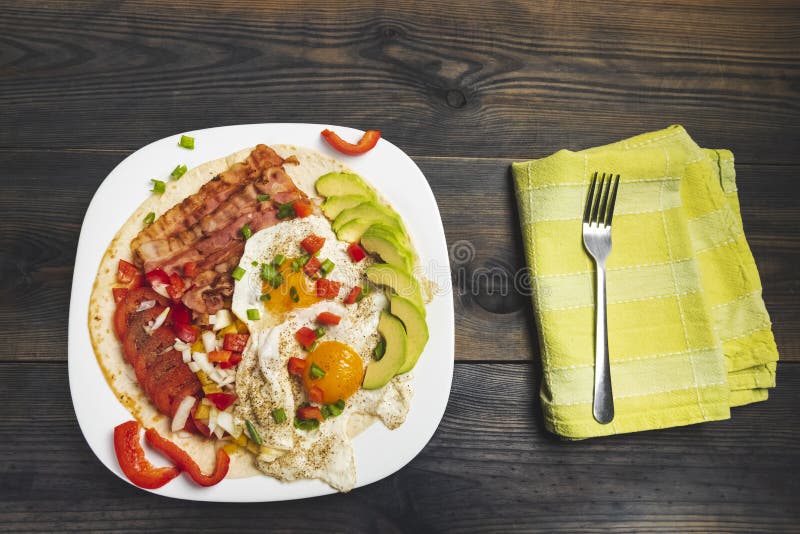 Huevos Rancheros - Eggs in the Ranch Stock Photo - Image of american ...